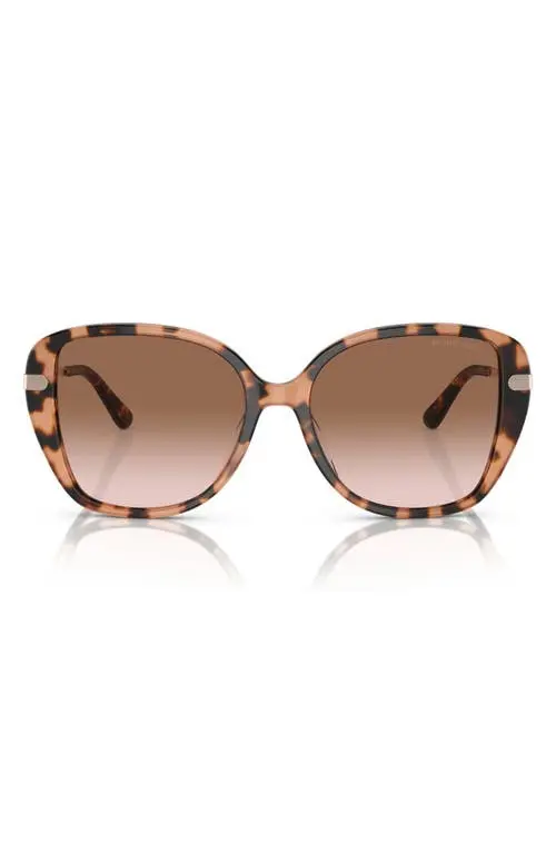 Michael Kors 54mm Gradient Square Sunglasses - Pink Tortoise