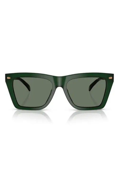 Michael Kors 56mm Square Sunglasses - Olive