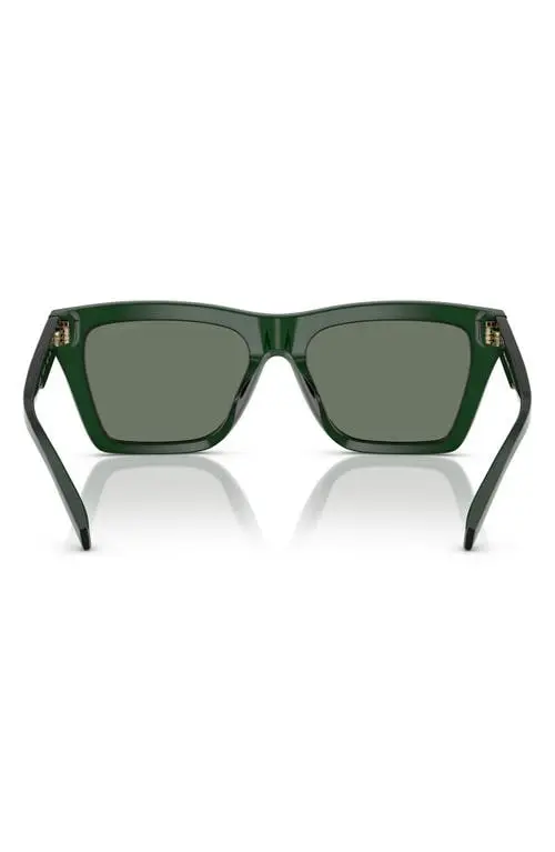 Michael Kors 56mm Square Sunglasses - Olive