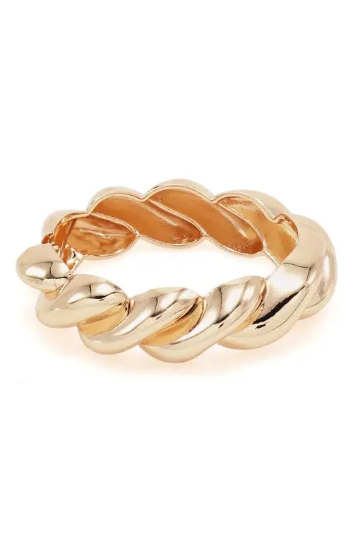PETIT MOMENTS Twisted Bangle Bracelet - Gold