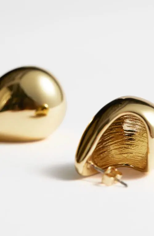 & Other Stories Chunky Teardrop Stud Earrings