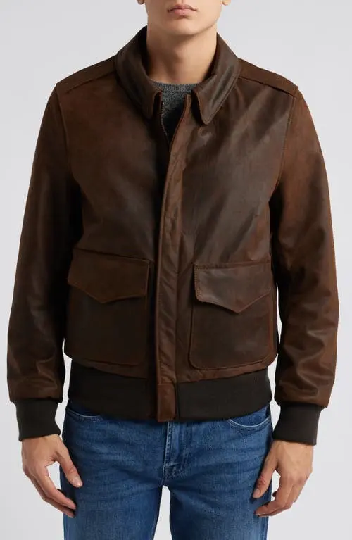 SCHOTT Lightweight Leather Flight Jacket