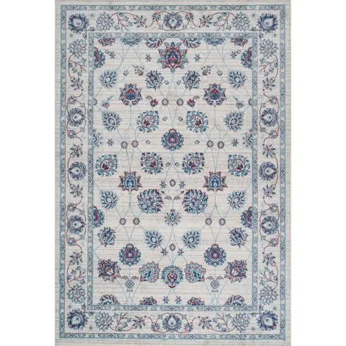 JONATHAN Y Modern Persian Vintage Moroccan Traditional Area Rug - Ivory/blue/red