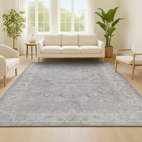 JONATHAN Y Modern Persian Vintage Moroccan Traditional Area Rug - Light Gray