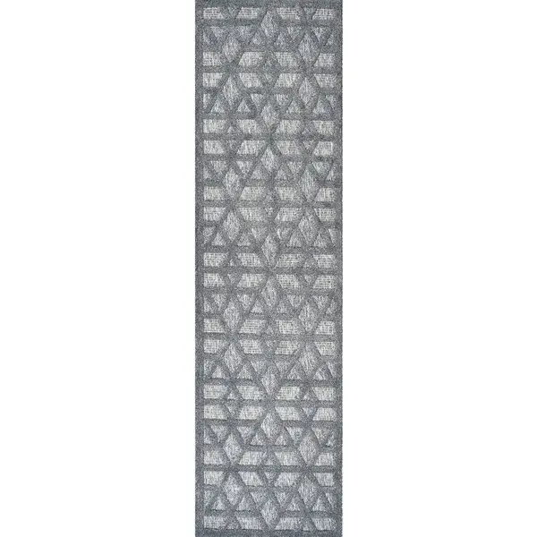 JONATHAN Y Talaia Neutral Geometric Indoor/outdoor Area Rug - Dark Gray