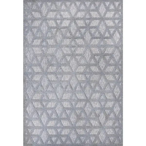 JONATHAN Y Talaia Neutral Geometric Indoor/outdoor Area Rug - Light Gray