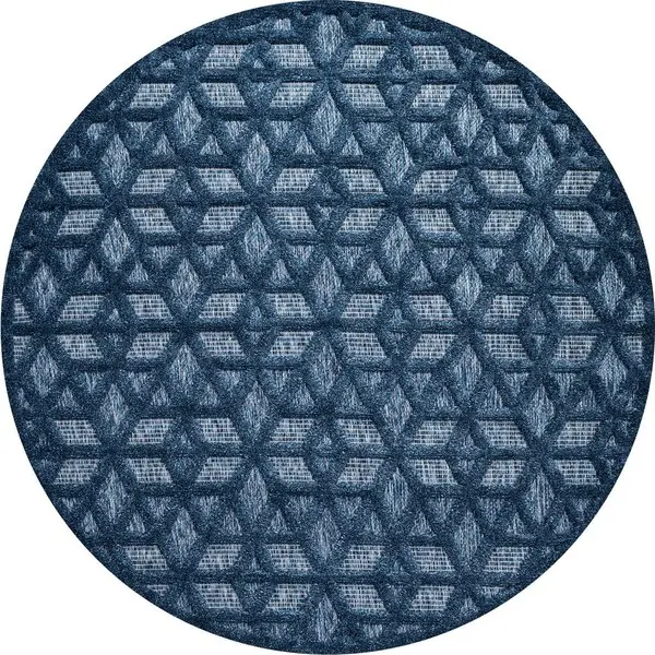 JONATHAN Y Talaia Neutral Geometric Indoor/outdoor Area Rug - Navy-blue