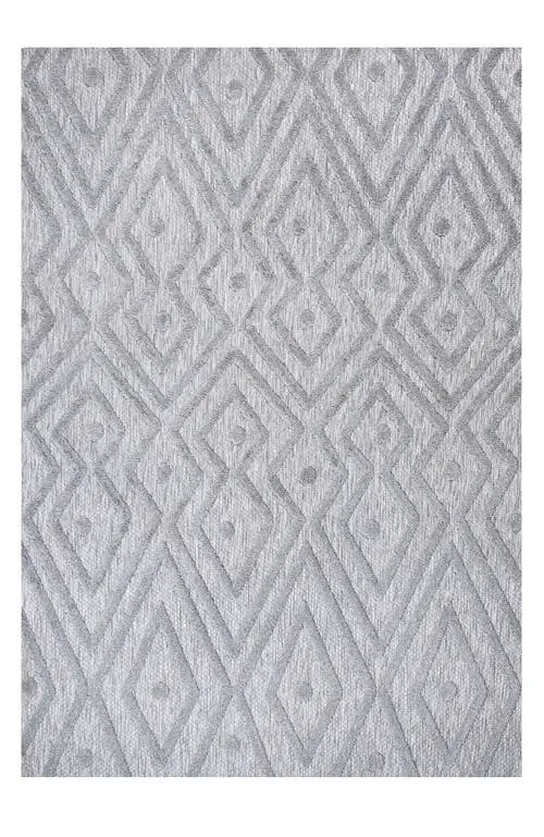 JONATHAN Y Balansat Moroccan Diamond Indoor/outdoor Area Rug - Light Gray