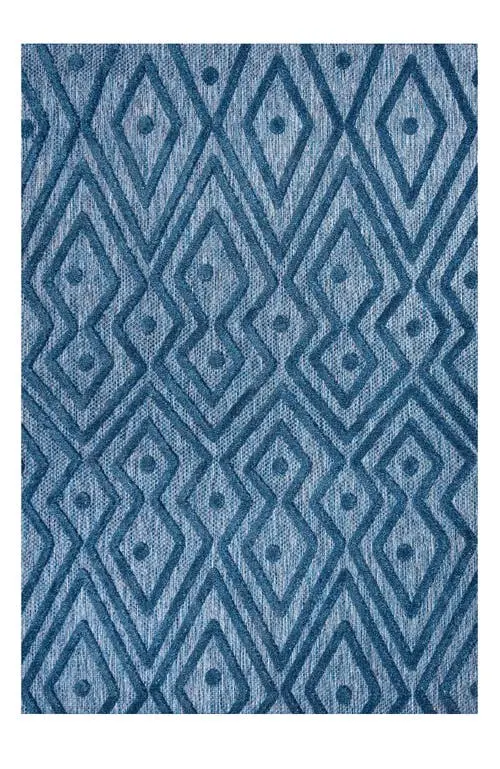JONATHAN Y Balansat Moroccan Diamond Indoor/outdoor Area Rug - Navy