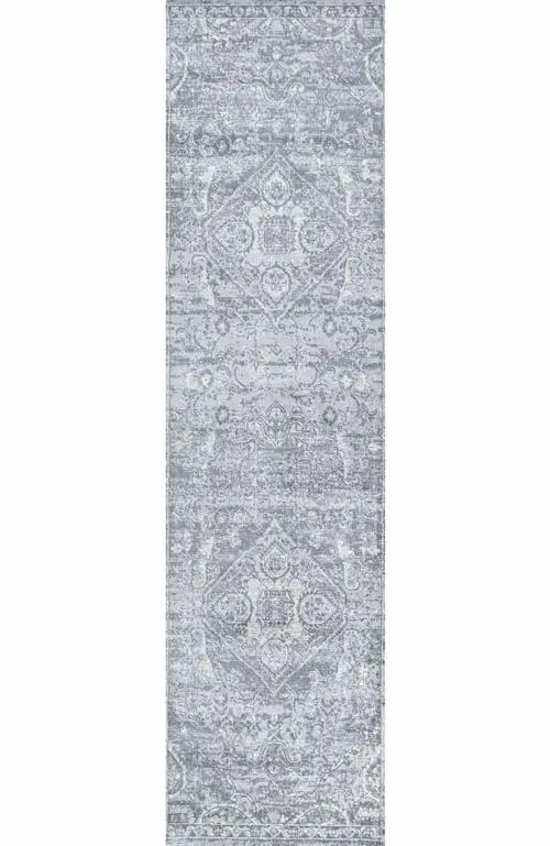 JONATHAN Y Modern Persian Vintage Medallion Area Rug - Gray
