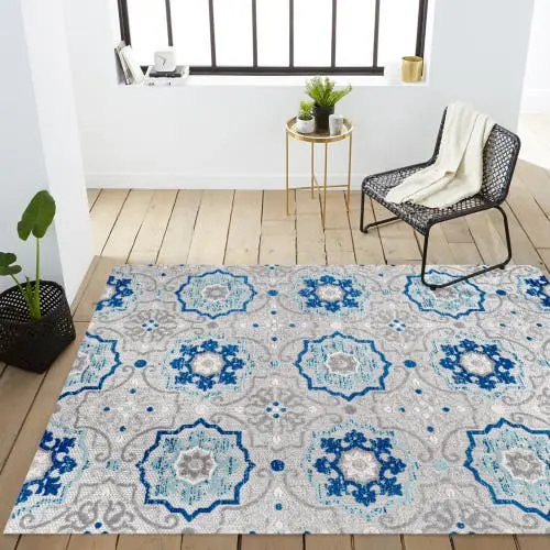 JONATHAN Y Mediterranean Medallion Indoor/outdoor Area Rug