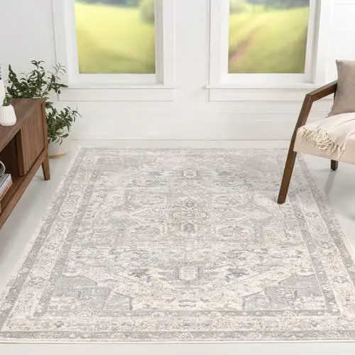 JONATHAN Y Modern Persian Vintage Medallion Area Rug - Cream/light Gray