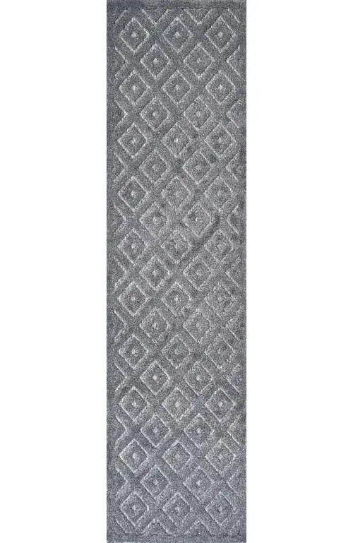 JONATHAN Y Portmany Neutral Diamond Trellis Indoor/outdoor Area Rug - Graphite