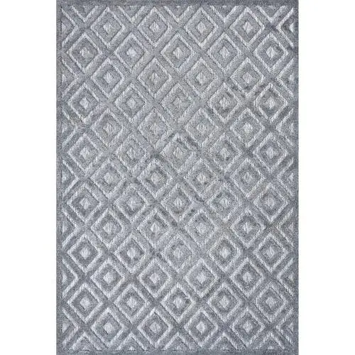 JONATHAN Y Portmany Neutral Diamond Trellis Indoor/outdoor Area Rug - Graphite
