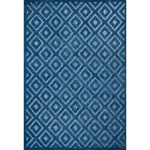 JONATHAN Y Portmany Neutral Diamond Trellis Indoor/outdoor Area Rug - Marine