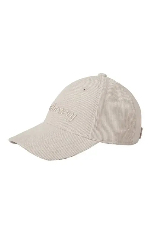 Mulberry Corduroy Baseball Cap - Chalk