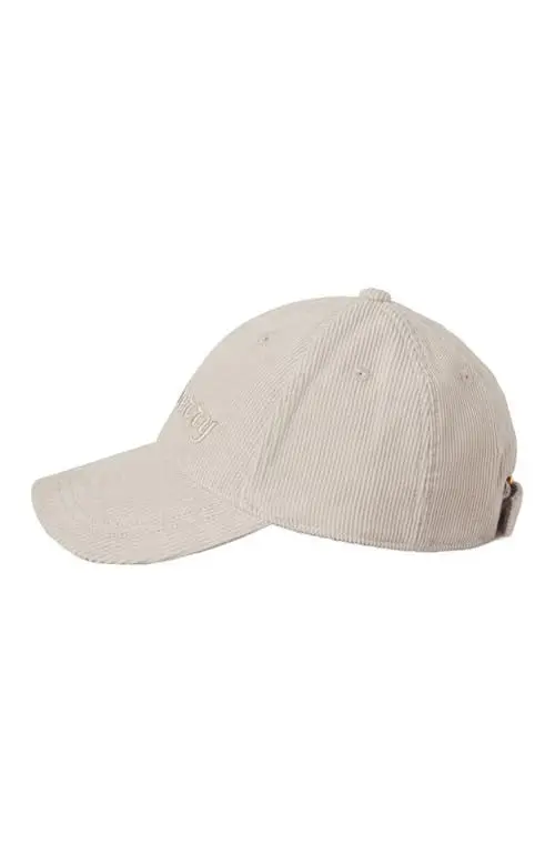 Mulberry Corduroy Baseball Cap - Chalk