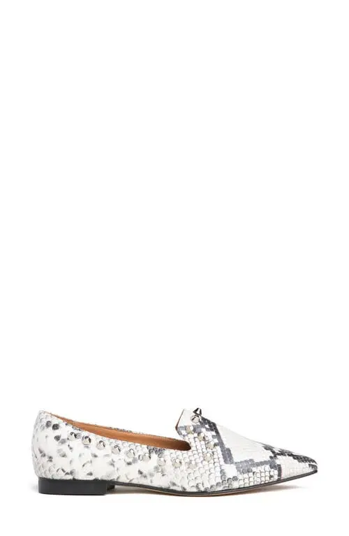 BEAUTIISOLES Celeste Pointed Toe Loafer - Python Snake