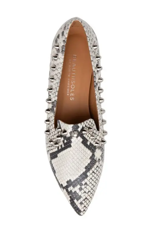 BEAUTIISOLES Celeste Pointed Toe Loafer - Python Snake