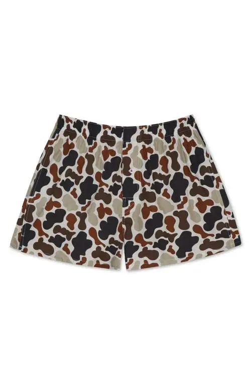 DRUTHERS NYC Organic Cotton Duck Camo Boxer Short - Cow
