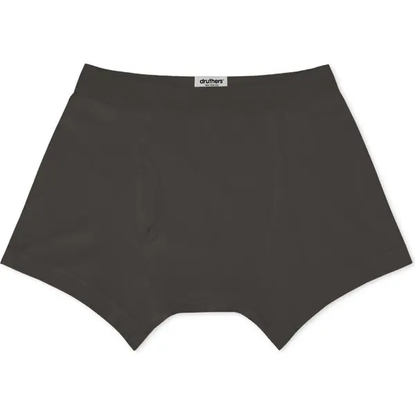 DRUTHERS NYC Organic Cotton Boxer Briefs - Storm Grey