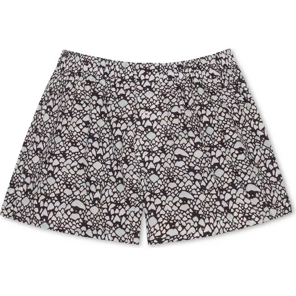 DRUTHERS NYC Organic Cotton Takeshi Matsumi Cone Shell Boxer Short - Black