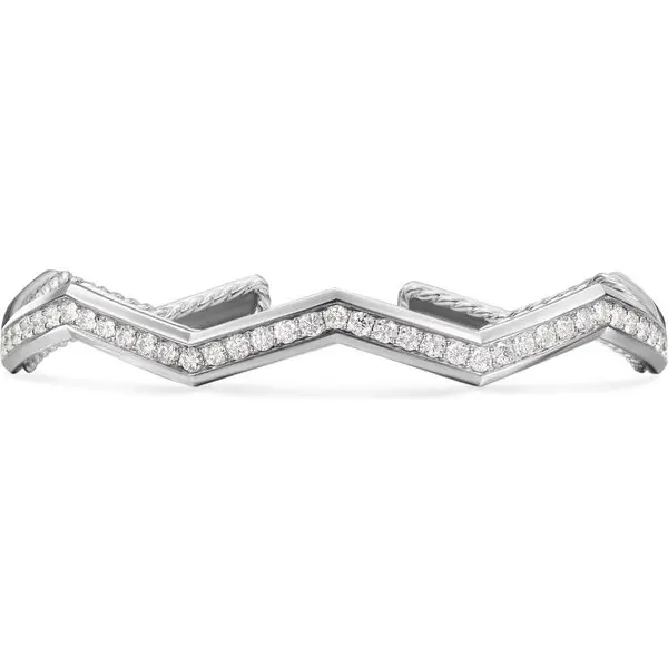 David Yurman Stax Zig Zag Cuff Bracelet - Sterling Silver