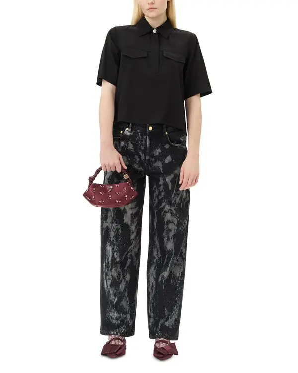 GANNI Collared Blouse