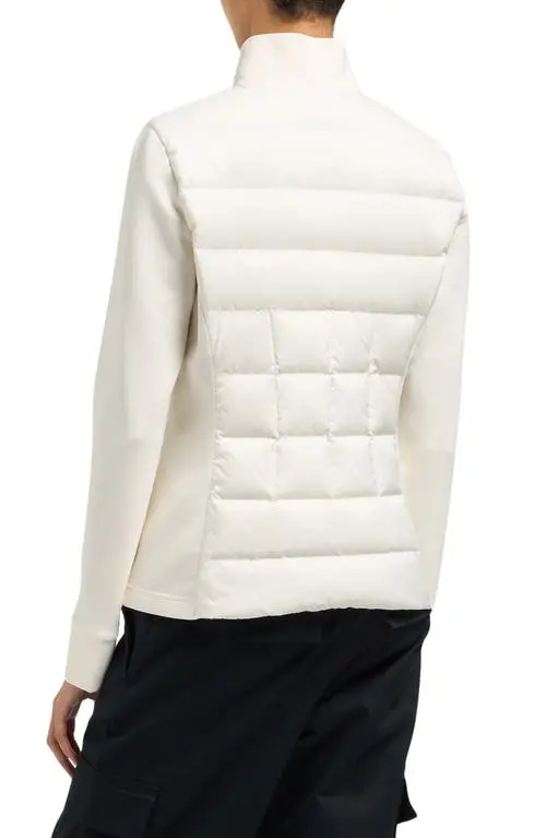 Moose Knuckles Naomi 800-fill-power Down Hybrid Jacket - Plaster