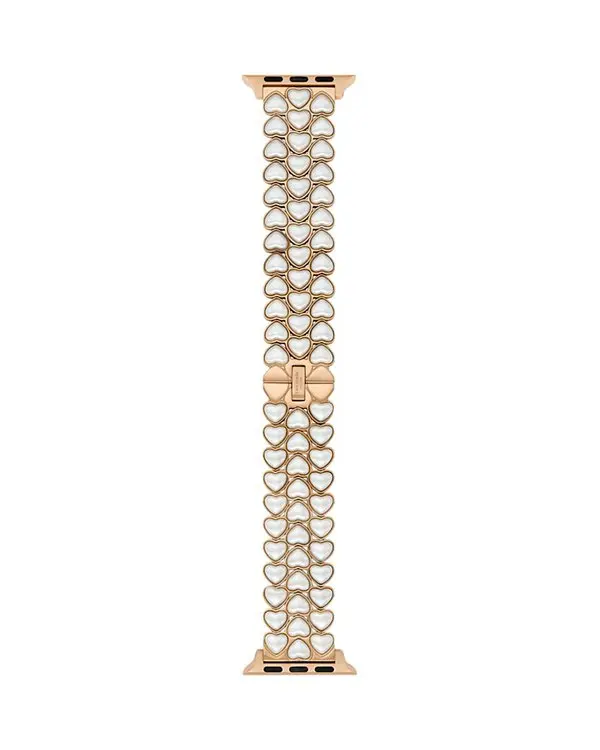 Kate Spade New York Apple Watch Heart Link Band - White/pink