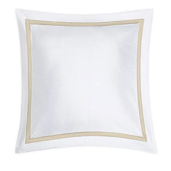 MATOUK Lowell Diamond Matelasse Euro Sham - Dune