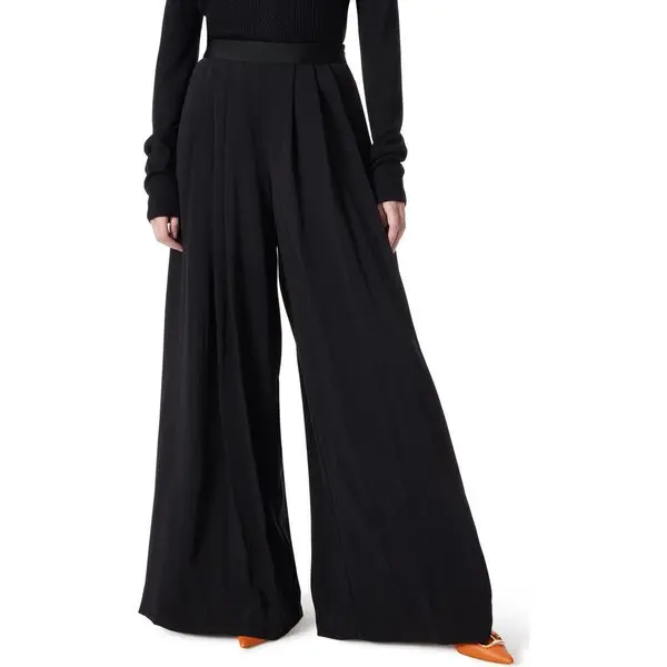 DO BY DEE OCLEPPO Pleated Wide Leg Trousers - Black