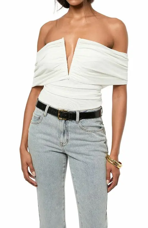 WeWoreWhat Ruched Bodysuit