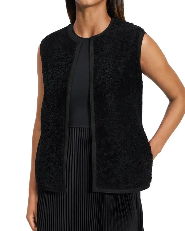 Theory Reversible Shearling Vest