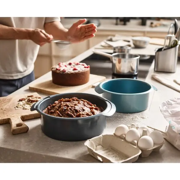 JOSEPH JOSEPH Nest Bake Non-stick Round Cake Pan With Easy Pull Handles, Set Of 2