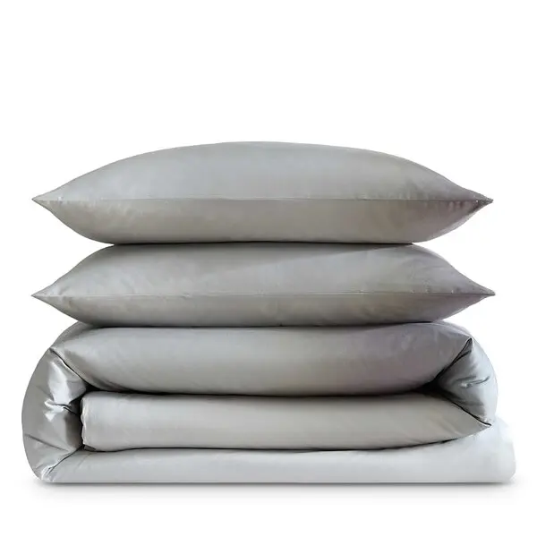 Calvin Klein Atmosphere Ombre Cotton Sateen Duvet Cover Set - Cool Grey