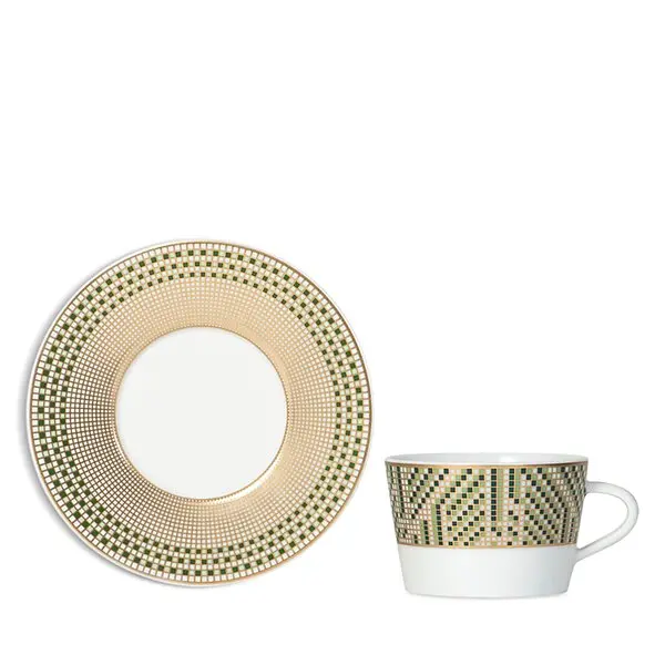 Bernardaud Augusta Tea Cup And Saucer, Service For 2 - No Color