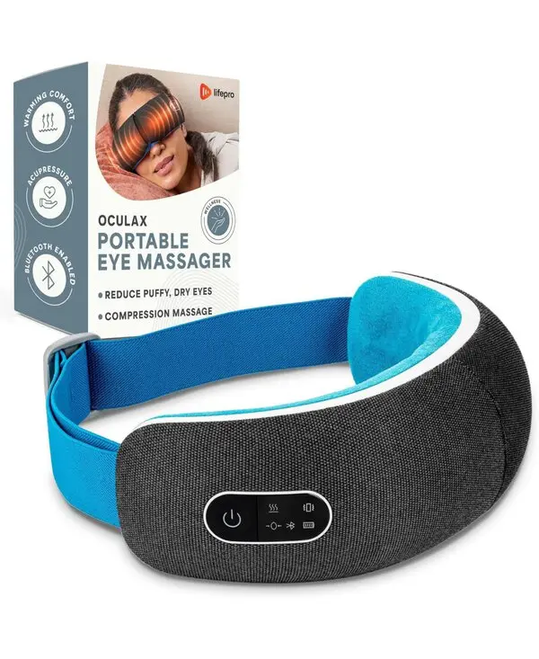 LIFEPRO Eye Massager With Heat & Vibration - Blue