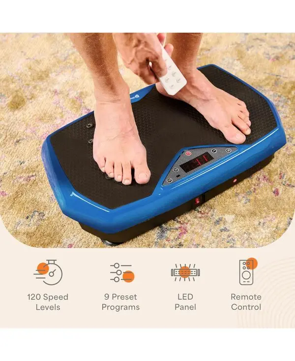 LIFEPRO Vibration Plate With Magnetic Acupoints – Full Body Workout & Lymphatic Drainage Machine