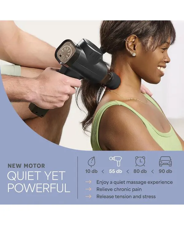 LIFEPRO Percussion Massage Gun For Athletes - Black