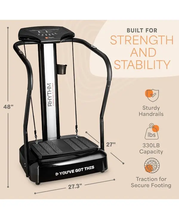LIFEPRO Vibration Plate With Handles – Exercise Machine For Balance