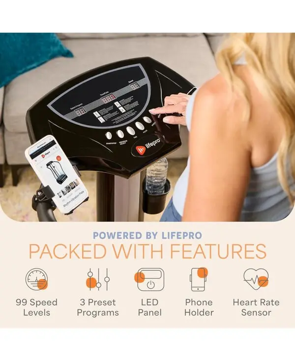 LIFEPRO Vibration Plate With Handles – Exercise Machine For Balance