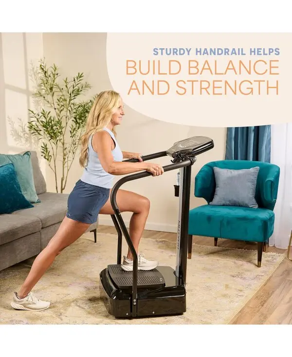 LIFEPRO Vibration Plate With Handles – Exercise Machine For Balance