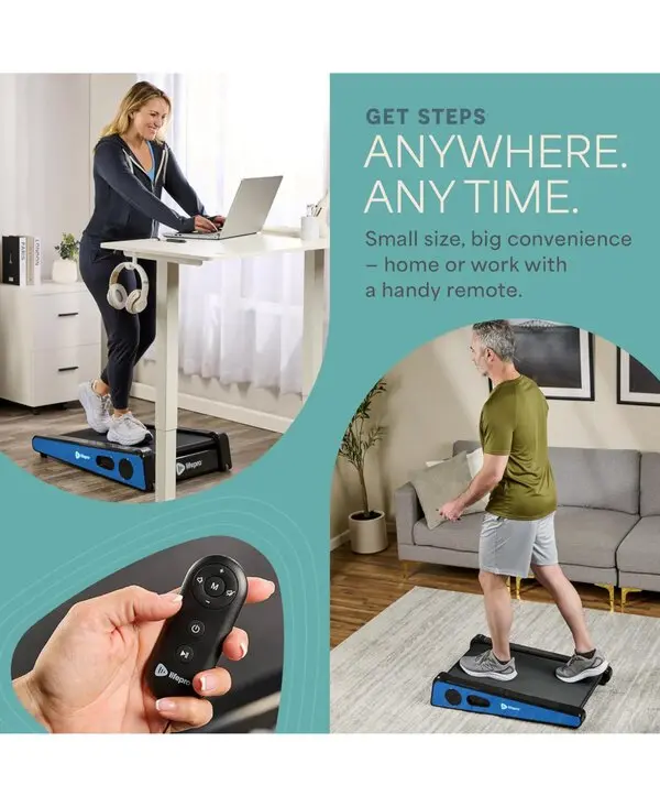 LIFEPRO 30in Portable Under Desk Mini Treadmill – Compact Walking Pad