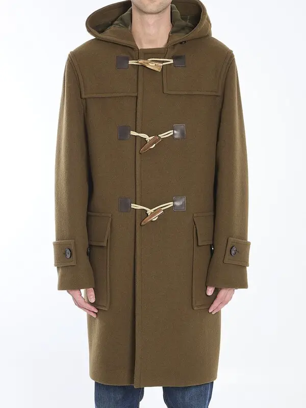 Burberry Wool And Cashmere Duffle Coat In Brown 25% Off