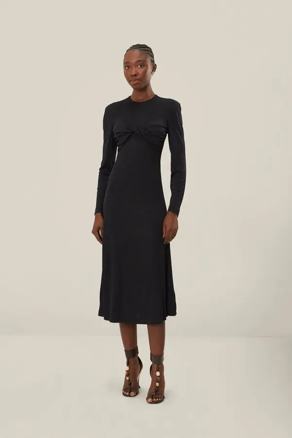 Farm Rio Twisted Cup Midi Dress