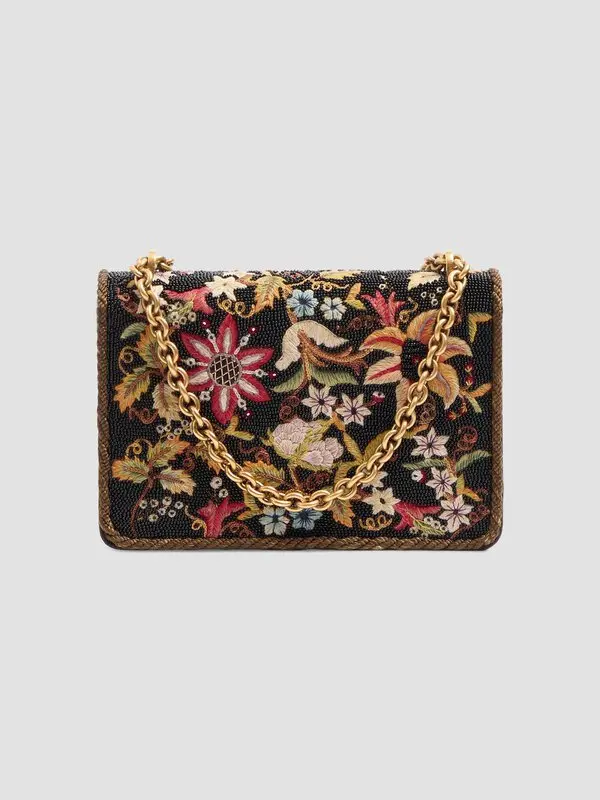 Valentino Garavani Vain Embroidered Shoulder Bag - Multicolored