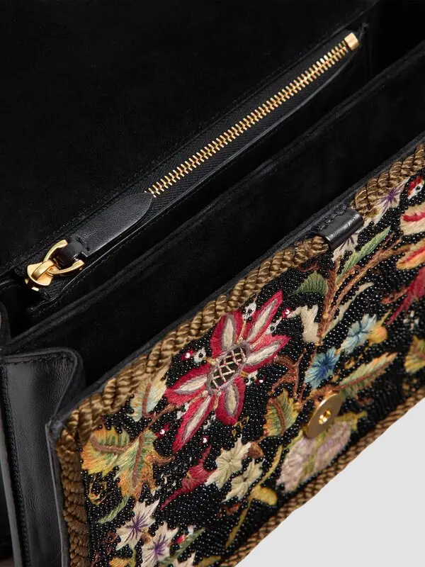 Valentino Garavani Vain Embroidered Shoulder Bag - Multicolored