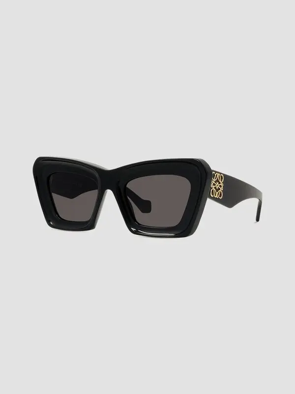 Loewe Anagram 52mm Cat-eye Sunglasses - Black