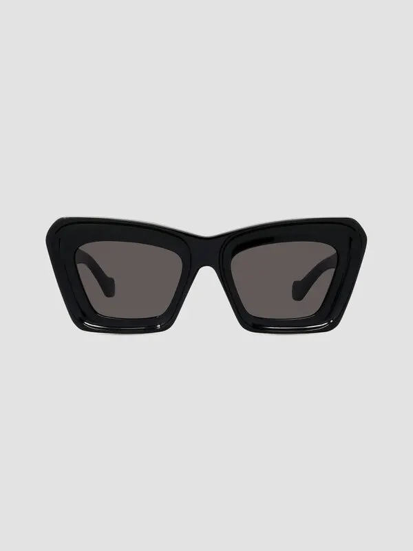 Loewe Anagram 52mm Cat-eye Sunglasses - Black